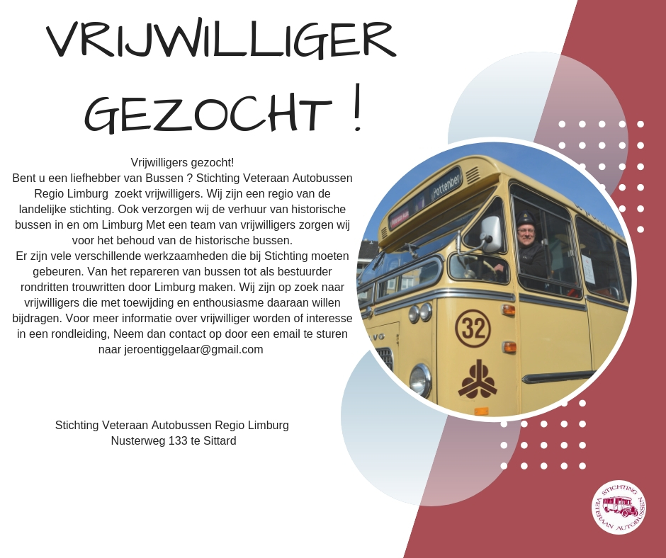 Stichting Veteraan Autobussen » Vrijwilligers gezocht in Limburg!